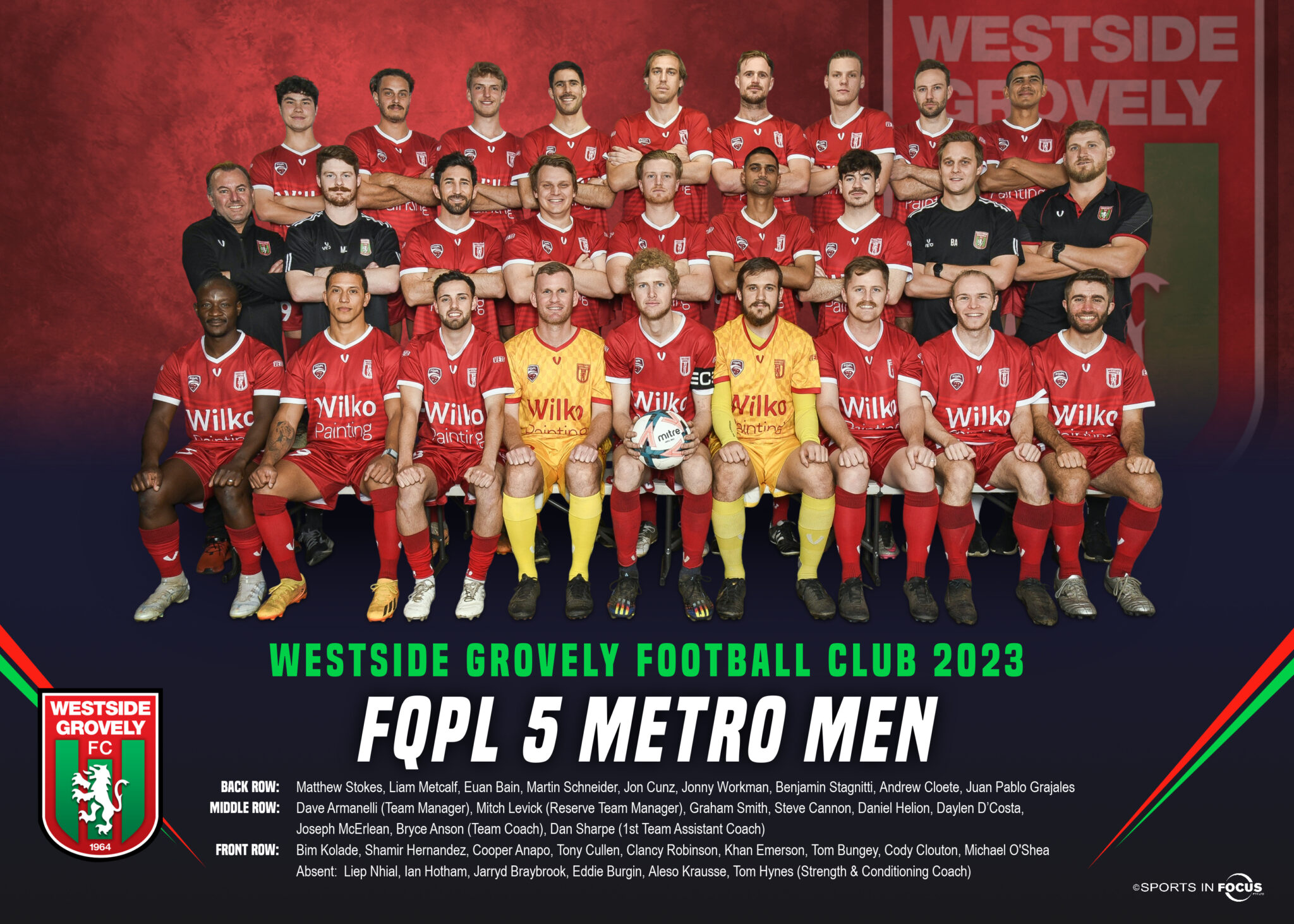 2023 WGFC Team Photos - Westside Grovely FC