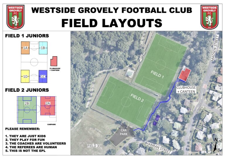 Field Map - Westside Grovely FC